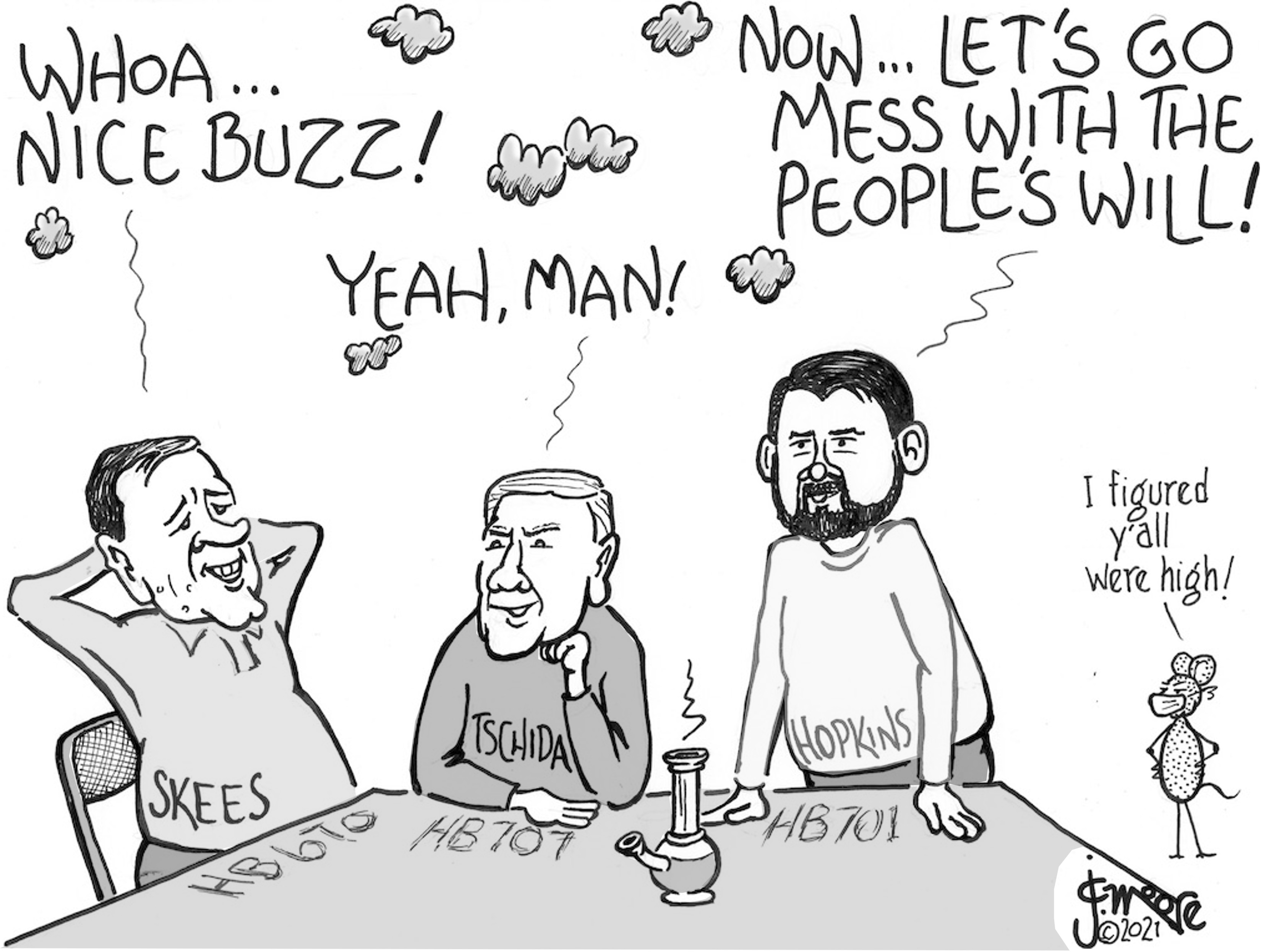 Three tokes over the line – Moore on Montana